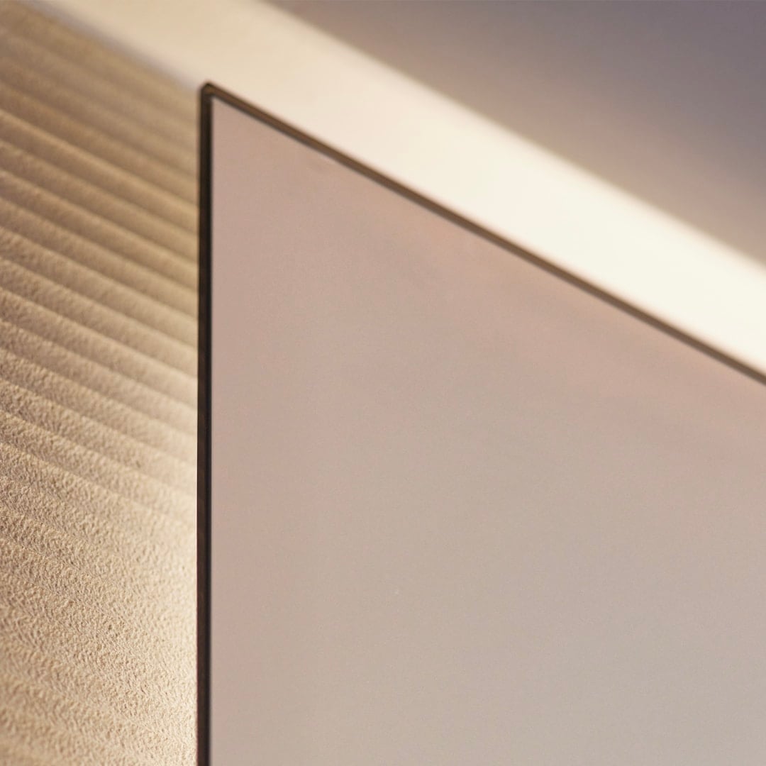 Frameless Backlit Mirror with a Bronze Tint | 2590 × 1000 mm | Sibo ...